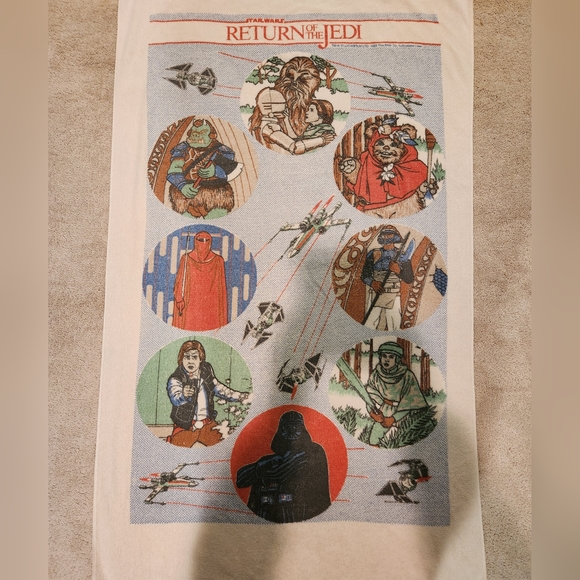 Star Wars | Bath | Vintage Star Wars Beach Towel 983 Bibb Company ...